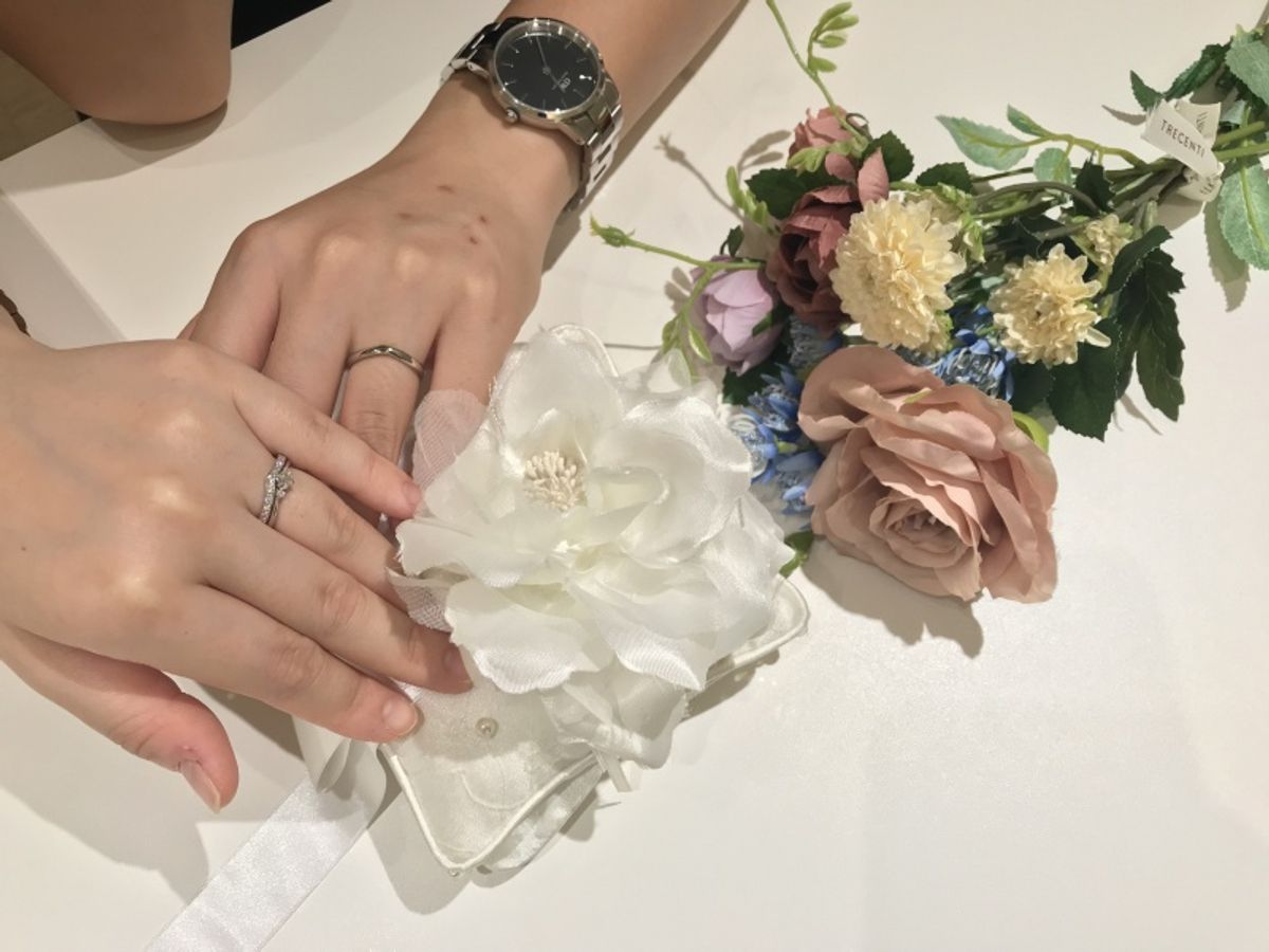 T♡S様【TRECENTI(トレセンテ)】ステキな指輪にめぐりあえました！｜ 結婚指輪・婚約指輪の口コミならRingraph