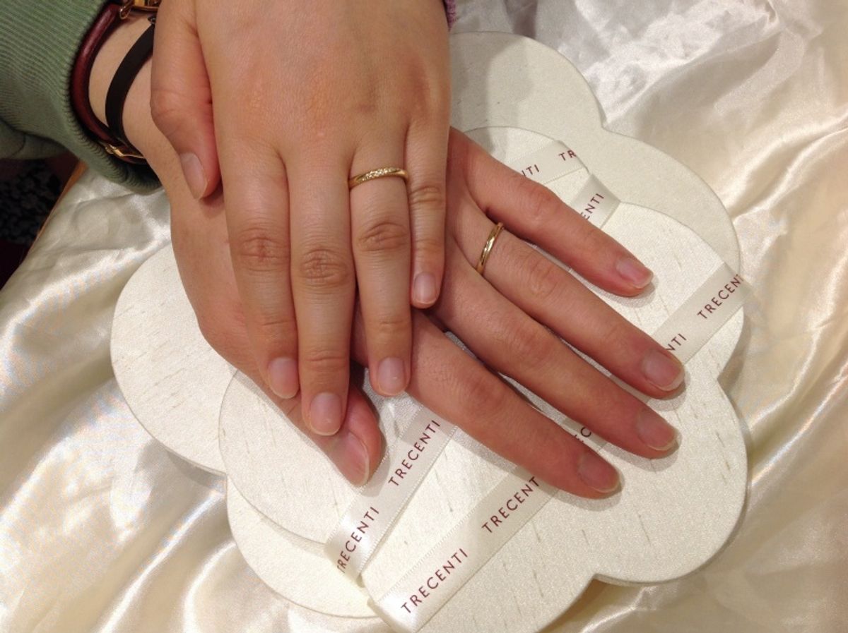 【N,M様♡E,M様】雰囲気がとてもよかった！TRECENTI(トレセンテ)｜Ringraph(リングラフ)