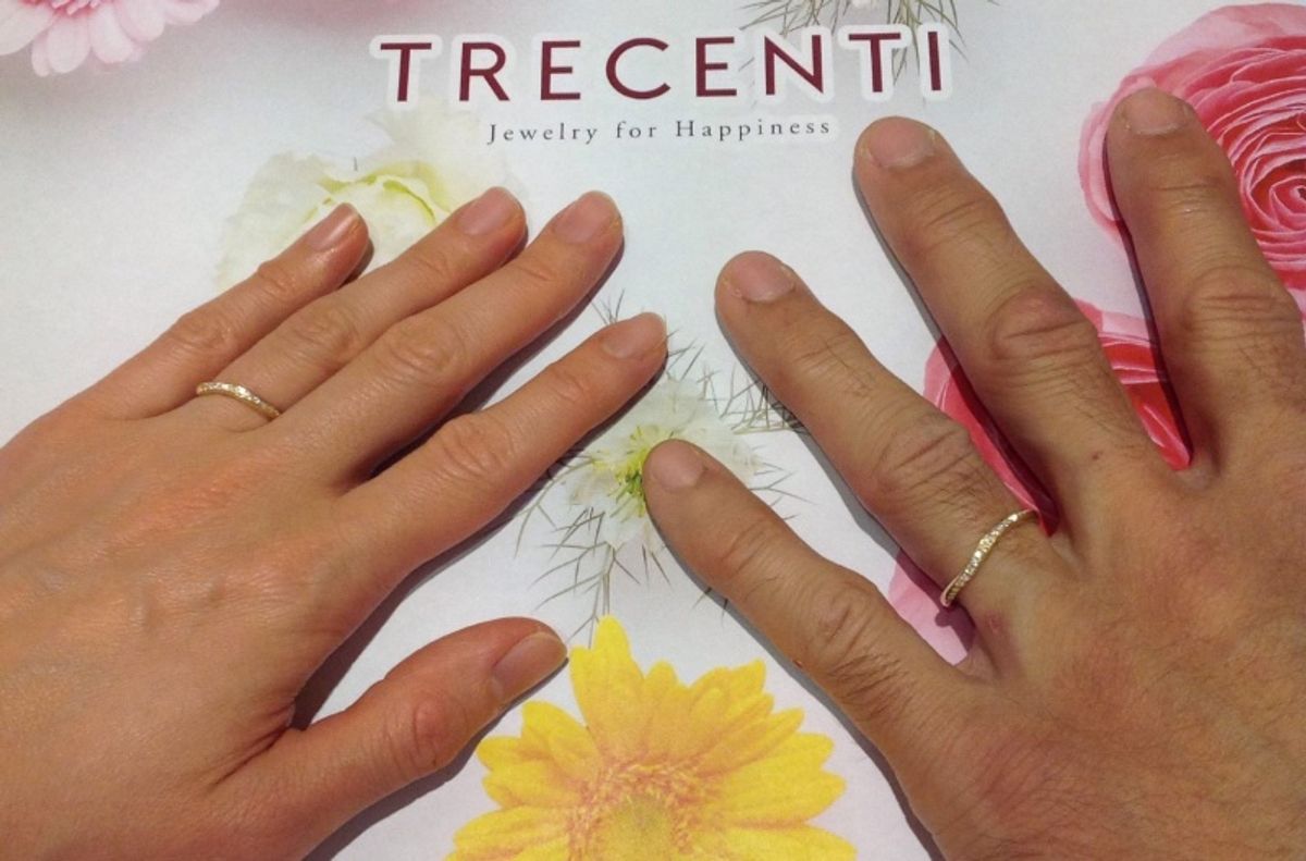 N様・S様【TRECENTI(トレセンテ)】職人こだわりのデザイン｜ 結婚指輪・婚約指輪の口コミならRingraph