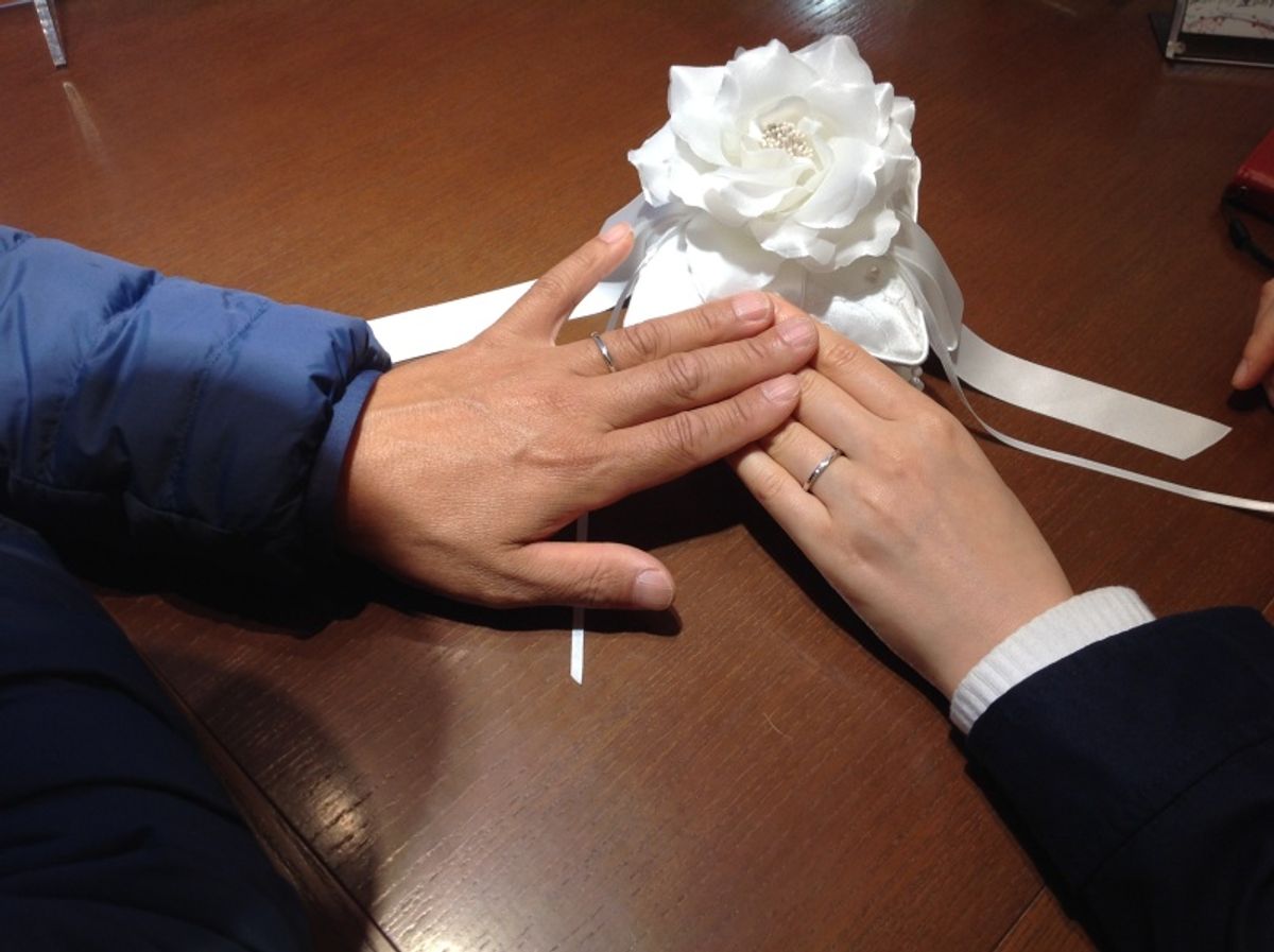 【S.S様♡S.N様】着けた感じが軽く違和感がないリングですTRECENTI(トレセンテ)｜Ringraph(リングラフ)