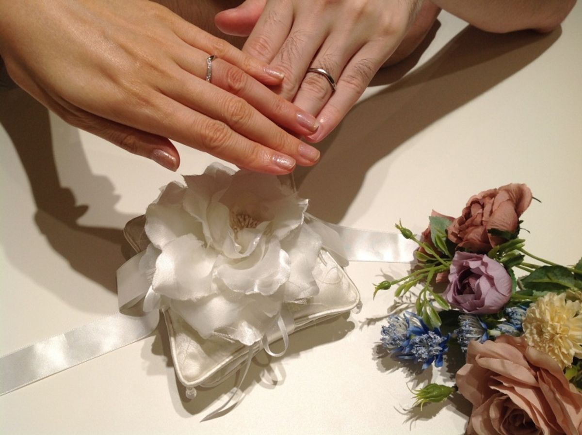 N様・S様【TRECENTI(トレセンテ)】これからリングをつけるのが楽しみです｜ 結婚指輪・婚約指輪の口コミならRingraph