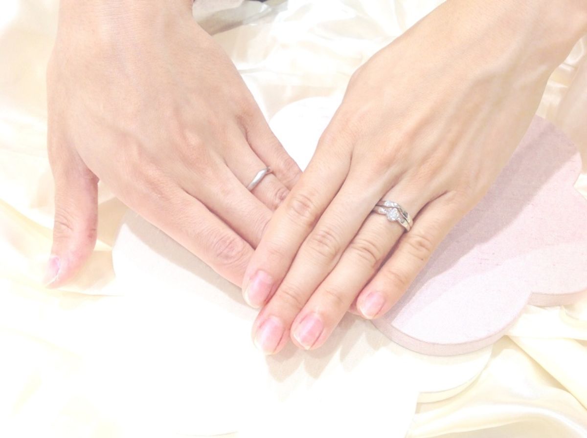 T様♡H様【TRECENTI(トレセンテ)】自分たち好みの指輪！｜ 結婚指輪・婚約指輪の口コミならRingraph