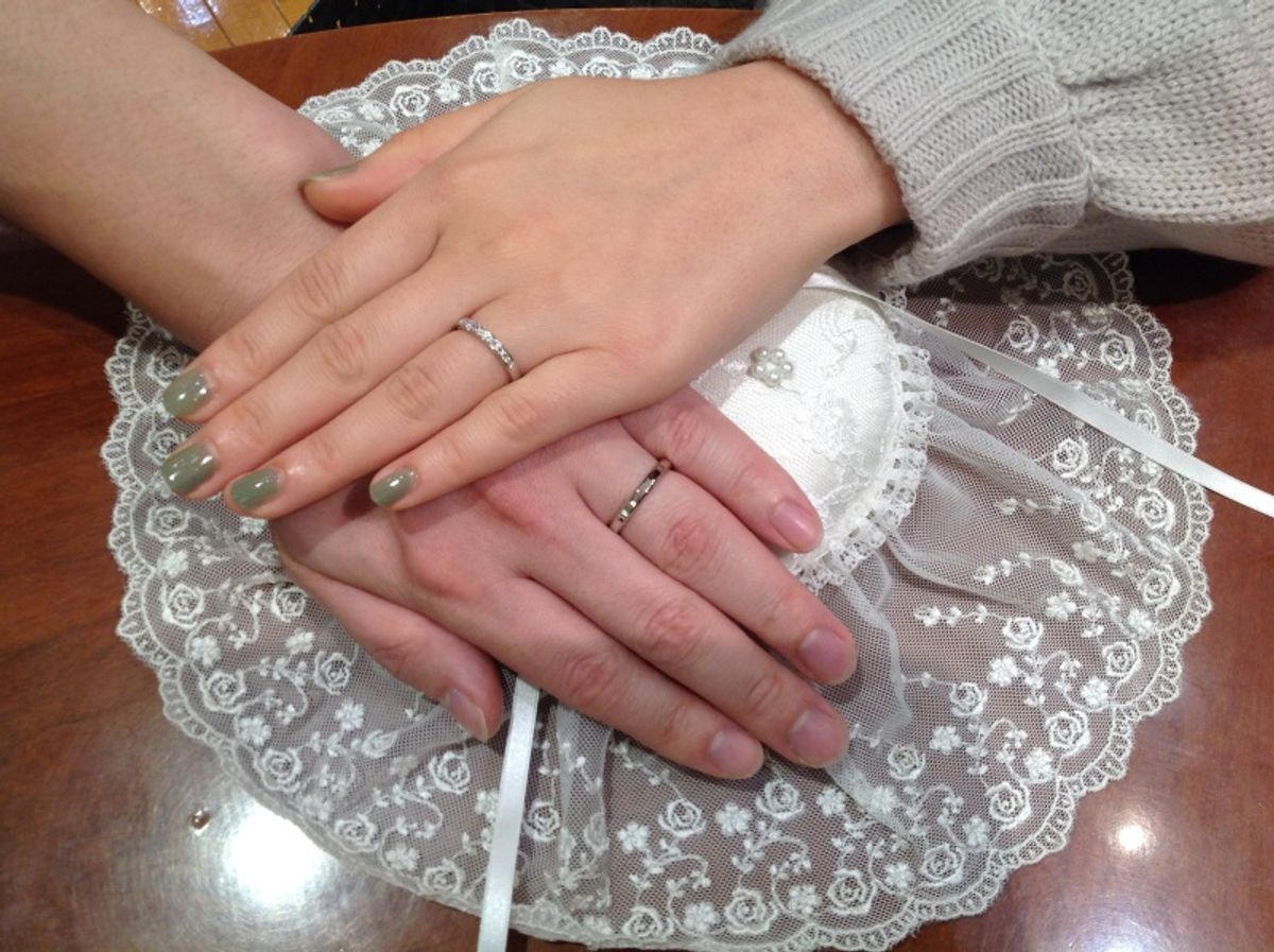 Y＆N様【TRECENTI(トレセンテ)】末永くよろしくお願いします！｜ 結婚指輪・婚約指輪の口コミならRingraph