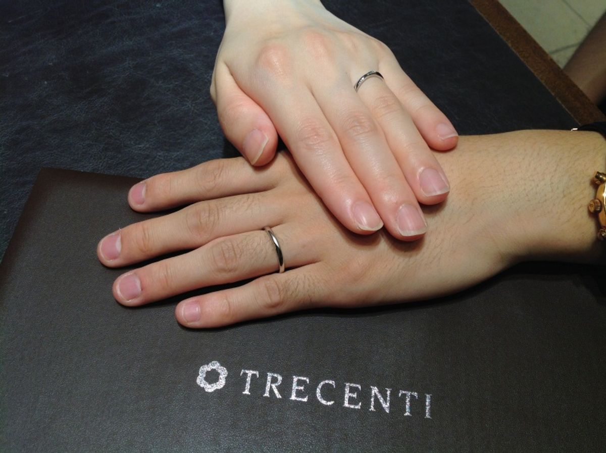 T様＆A様【TRECENTI(トレセンテ)】丁寧な接客ありがとうございました！｜ 結婚指輪・婚約指輪の口コミならRingraph