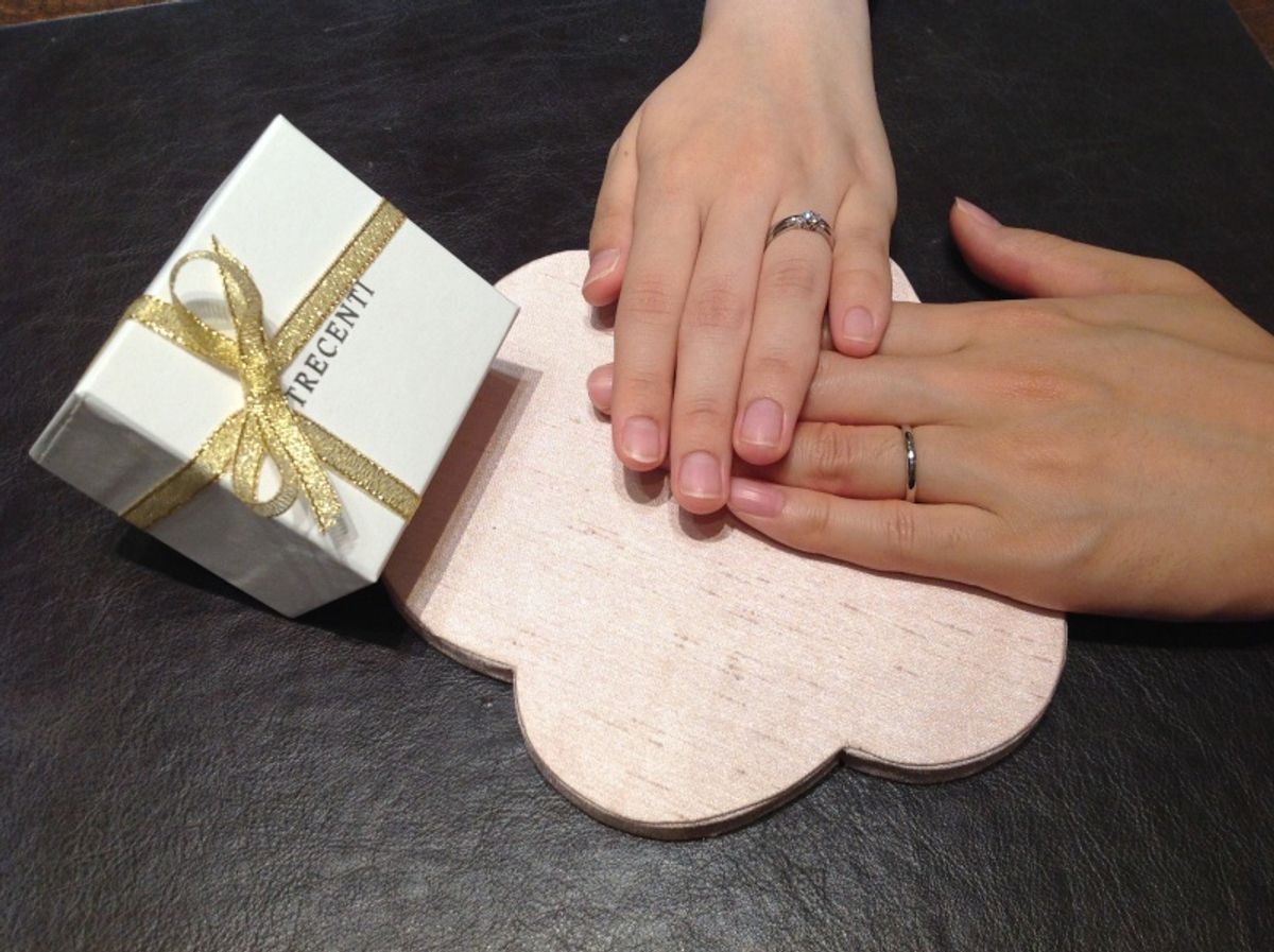 【M様 N様】長く着けられるサービスが決め手です！TRECENTI(トレセンテ)｜Ringraph(リングラフ)