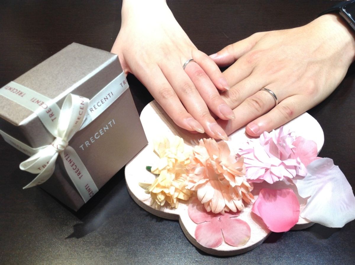 K様.M様【TRECENTI(トレセンテ)】1つ1つゆっくり見ることが出来ました！｜ 結婚指輪・婚約指輪の口コミならRingraph