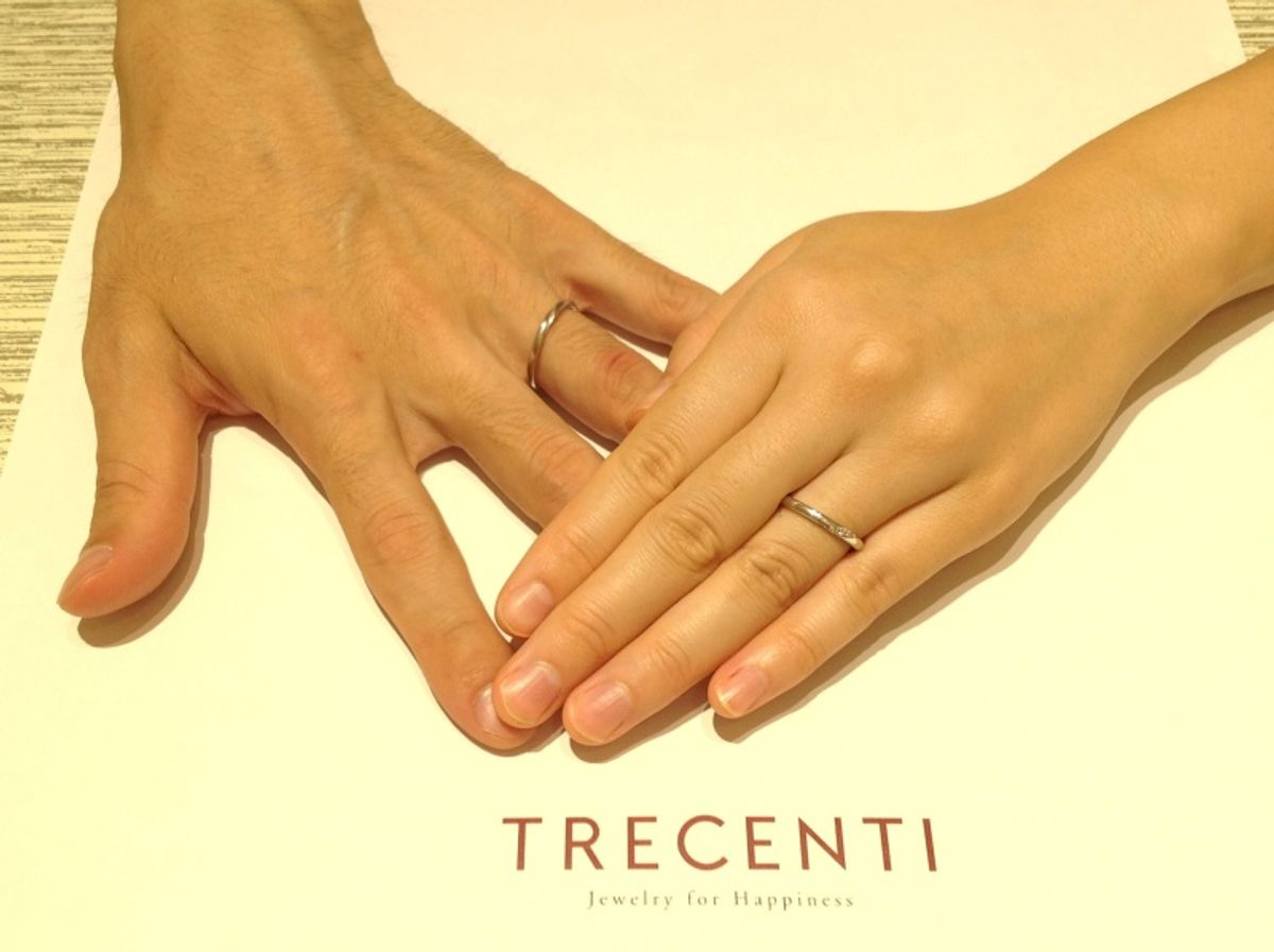 H様&M様【TRECENTI(トレセンテ)】納得して決めることができました！｜ 結婚指輪・婚約指輪の口コミならRingraph