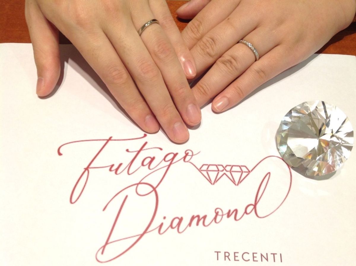 K様＆A様【TRECENTI(トレセンテ)】自分の理想の指輪に出会えた！｜ 結婚指輪・婚約指輪の口コミならRingraph