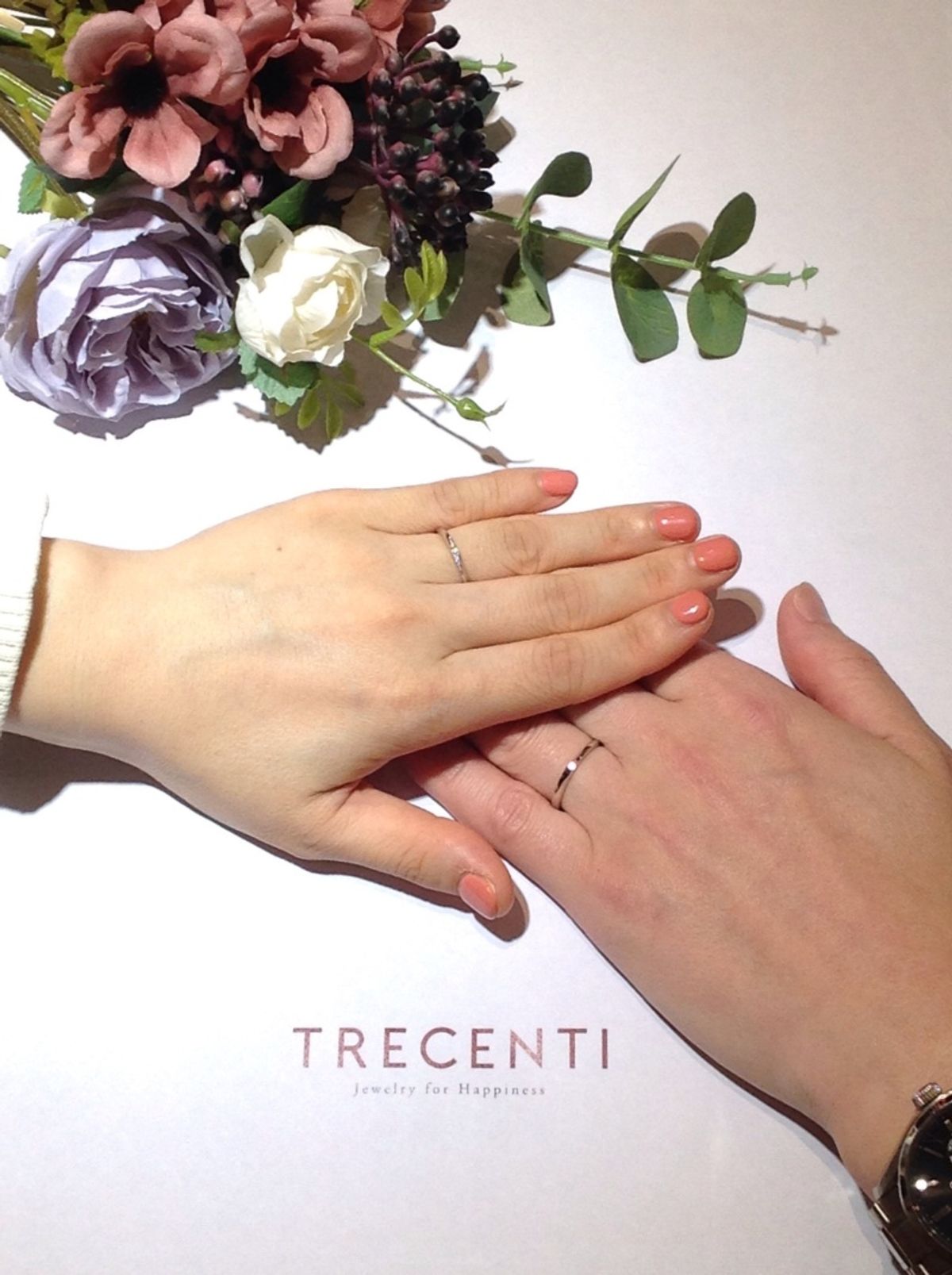 F様 S様【TRECENTI(トレセンテ)】自分たちに合う指輪が見つけられました｜ 結婚指輪・婚約指輪の口コミならRingraph