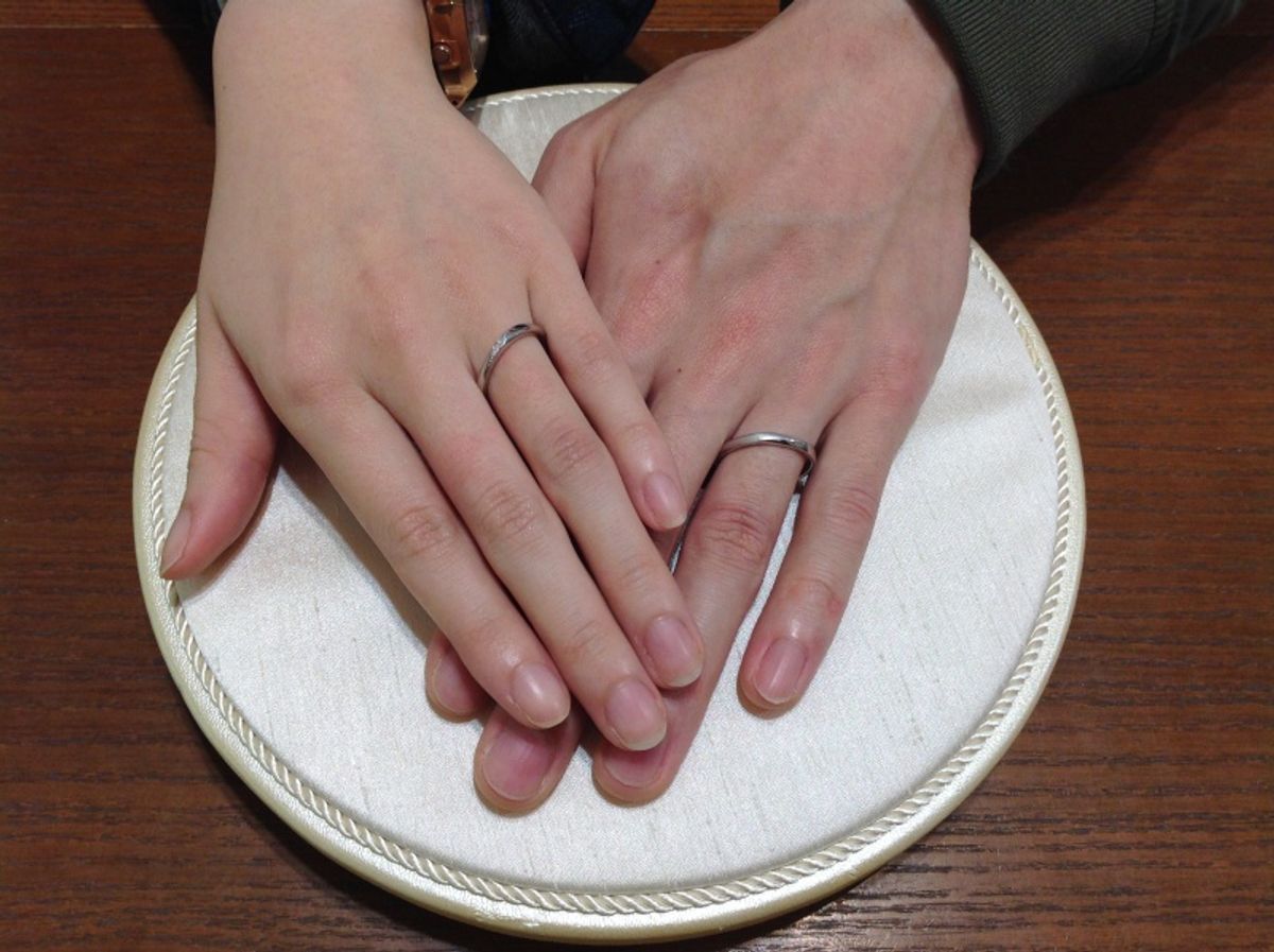 K＆T様【TRECENTI(トレセンテ)】納得のいく指輪が見つかったので良かった…｜ 結婚指輪・婚約指輪の口コミならRingraph