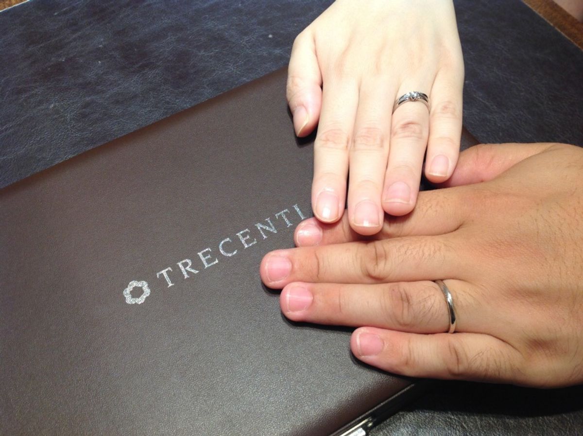 S.Y様【TRECENTI(トレセンテ)】丁寧な接客に、ここで購入したいと思いまし…｜ 結婚指輪・婚約指輪の口コミならRingraph
