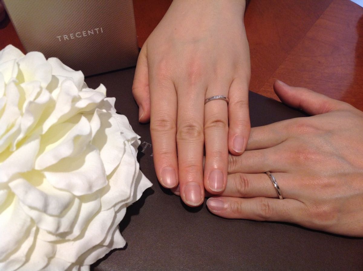 K.M様【TRECENTI(トレセンテ)】ありがとうございました。 ｜ 結婚指輪・婚約指輪の口コミならRingraph