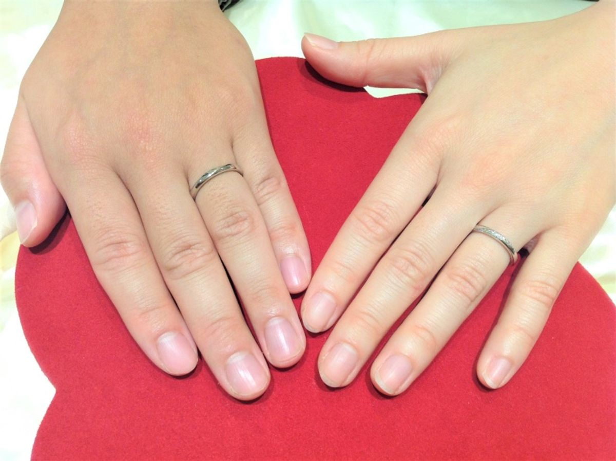 【Y様＆M様】双子ダイヤモンドTRECENTI(トレセンテ)｜Ringraph(リングラフ)