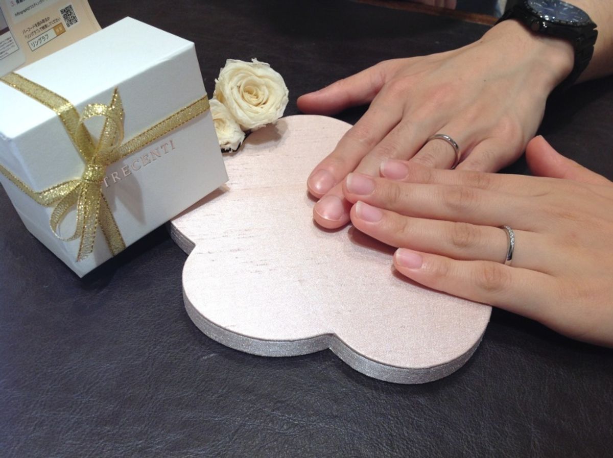 Y様【TRECENTI(トレセンテ)】ブランド名がオシャレだった。｜ 結婚指輪・婚約指輪の口コミならRingraph