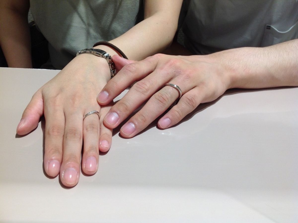 K&M様【TRECENTI(トレセンテ)】バランス良かった｜ 結婚指輪・婚約指輪の口コミならRingraph