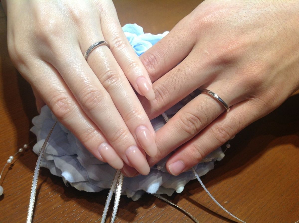 【K.K様＆O.N様】他店にはない希望のデザインがありました。TRECENTI(トレセンテ)｜Ringraph