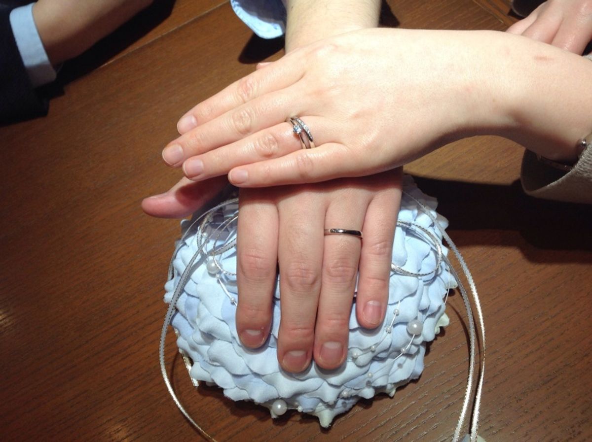 I.H様＆O.M様【TRECENTI(トレセンテ)】着け心地の良さは大事｜ 結婚指輪・婚約指輪の口コミならRingraph