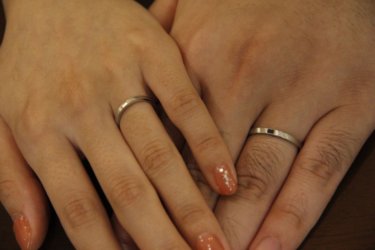 K様＆E様【雅-miyabi- 】今か今かと待ちわびておりました。｜ 結婚指輪・婚約指輪の口コミならRingraph