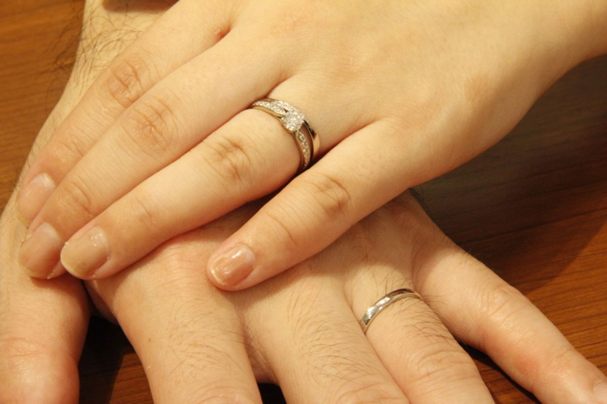 K様＆H様【雅-miyabi- 】名前が大変気に入りました。｜ 結婚指輪・婚約指輪の口コミならRingraph