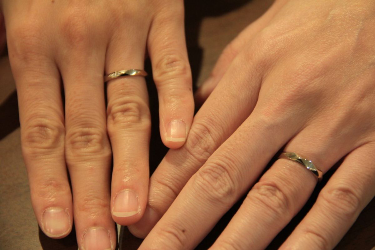 Eさま&Mさま【雅-miyabi- 】オリジナリティーのある素敵なリングが完…｜ 結婚指輪・婚約指輪の口コミならRingraph