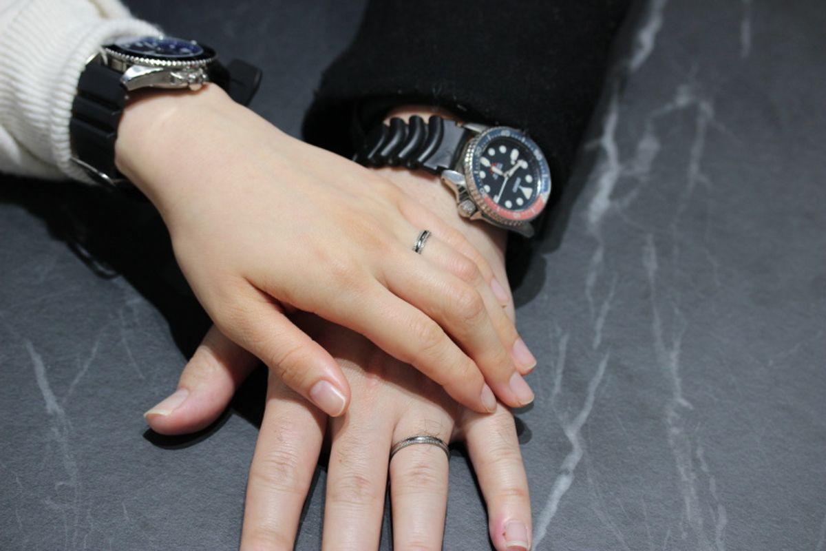 H・Mご夫妻【雅-miyabi- 】軽くて着け心地も良かったです。｜ 結婚指輪・婚約指輪の口コミならRingraph