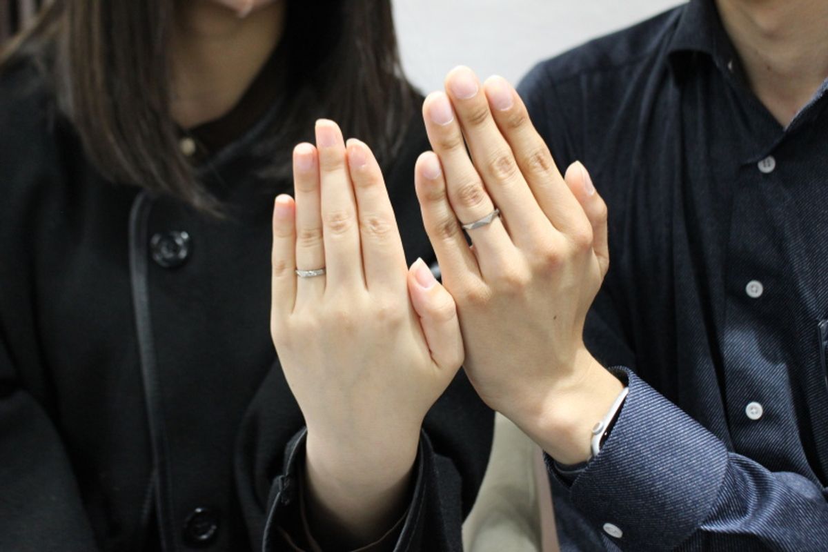 H・N様【雅-miyabi- 】一目惚れでした!｜ 結婚指輪・婚約指輪の口コミならRingraph