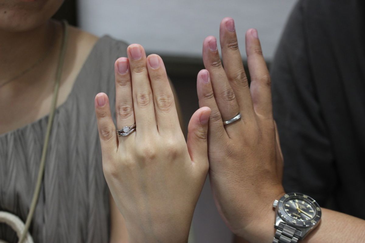 M・U様【雅-miyabi- 】これから毎日身に着けるのが楽しみです！｜ 結婚指輪・婚約指輪の口コミならRingraph