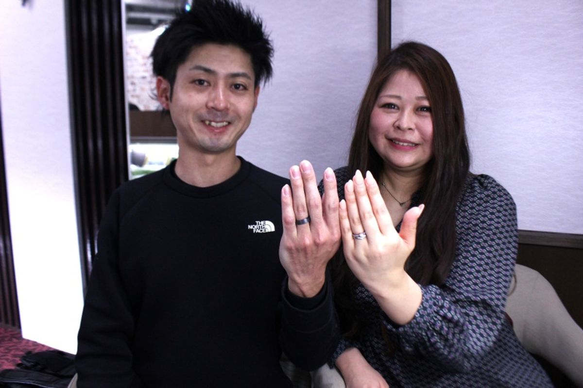 E様・A様【雅-miyabi- 】一生の記念の特別なリングを念願の形で叶えてくだ…｜ 結婚指輪・婚約指輪の口コミならRingraph