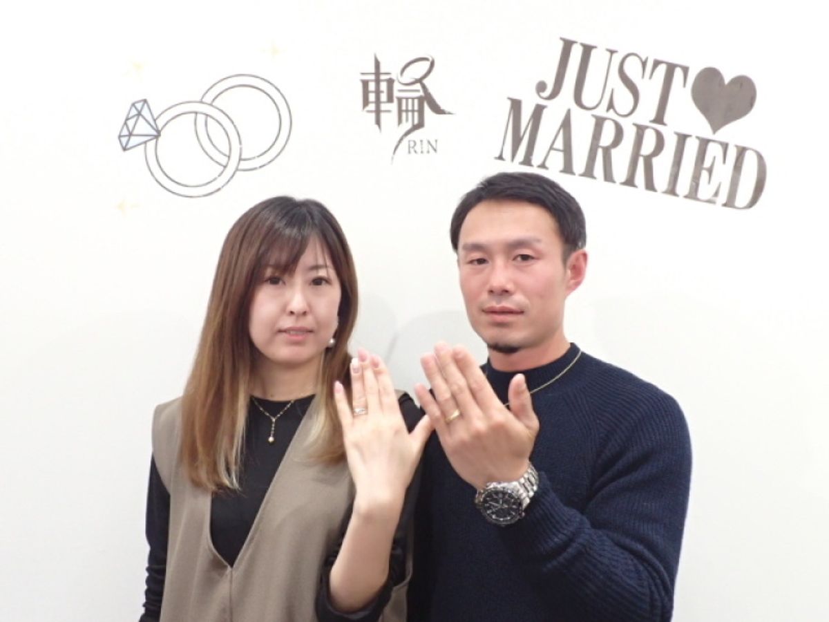 R様＆Y様【輪-RIN-】イメージ以上に可愛く・・・♡｜ 結婚指輪・婚約指輪の口コミならRingraph