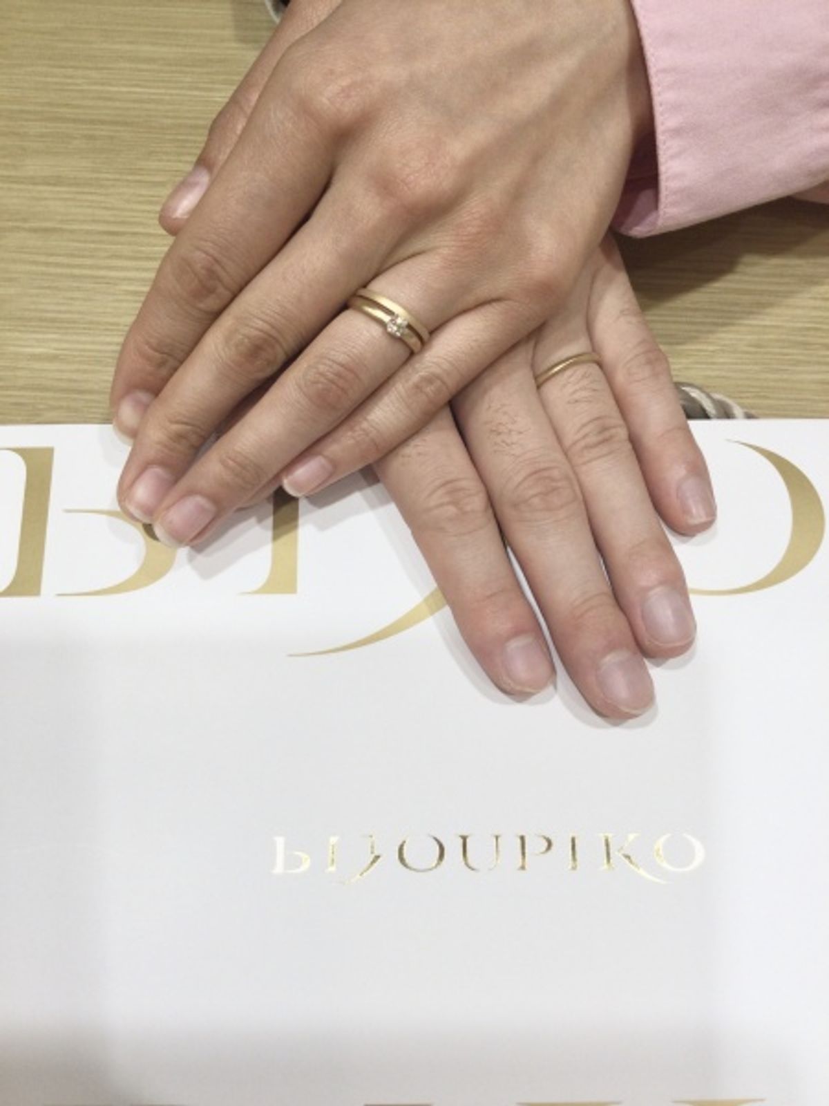 K様&K様【BIJOUPIKO(ビジュピコ)】【長崎店】できあがりも綺麗で大満…｜ 結婚指輪・婚約指輪の口コミならRingraph