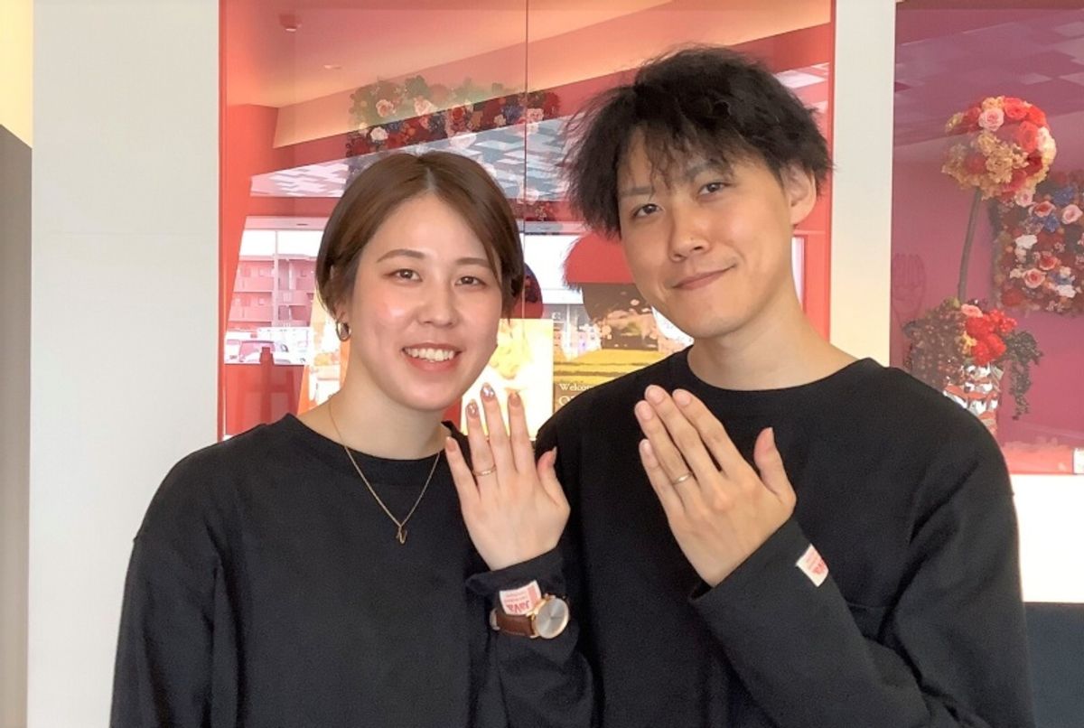 K.W様＆H.T様【BIJOUPIKO(ビジュピコ)】【福井店】2人のイメージ通りの指…｜ 結婚指輪・婚約指輪の口コミならRingraph