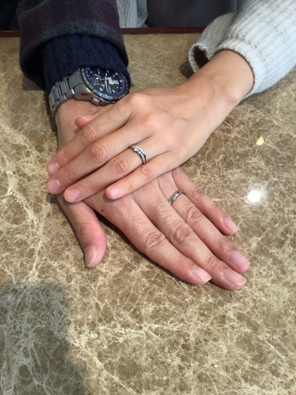 H様＆H様【BIJOUPIKO(ビジュピコ)】【大阪店】気持ち良く選ぶ事が出来まし…｜ 結婚指輪・婚約指輪の口コミならRingraph