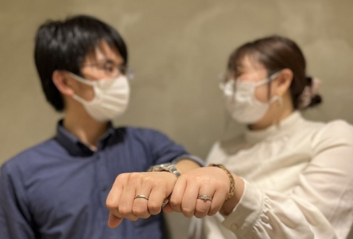 S.K様＆M.Y様【BIJOUPIKO(ビジュピコ)】【なんばパークス店】とても気に入…｜ 結婚指輪・婚約指輪の口コミならRingraph