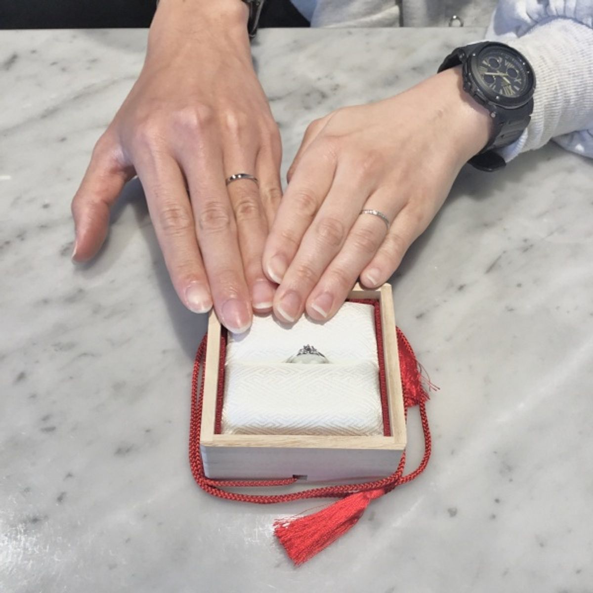 S様♡S様【BIJOUPIKO(ビジュピコ)】【松本店】結婚指輪を付けて生活するの…｜ 結婚指輪・婚約指輪の口コミならRingraph