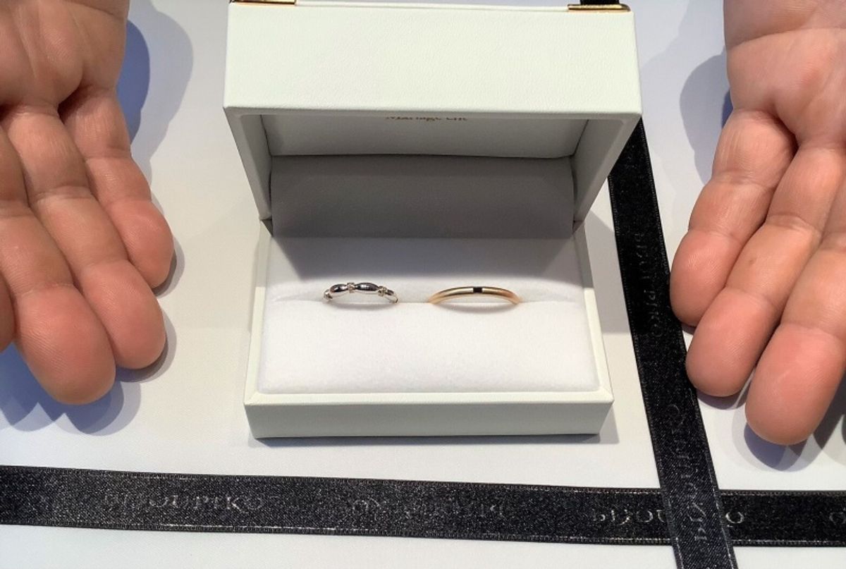 M・T様＆S・T様【BIJOUPIKO(ビジュピコ)】【福井店】スタッフの方も丁寧に…｜ 結婚指輪・婚約指輪の口コミならRingraph