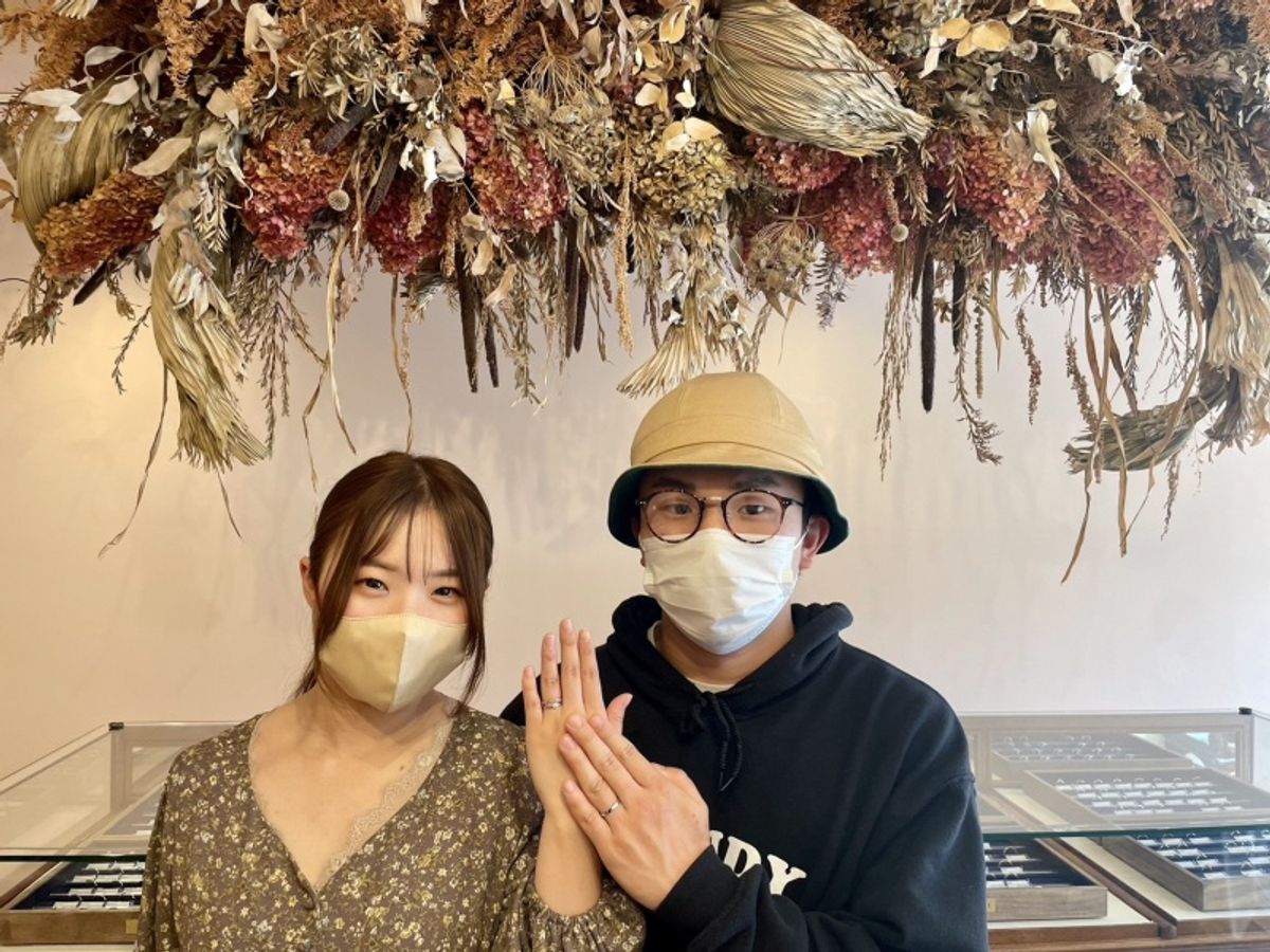 M様＆N様【BIJOUPIKO(ビジュピコ)】【ビジュピコ鳥取店】理想通りの指輪に…｜ 結婚指輪・婚約指輪の口コミならRingraph