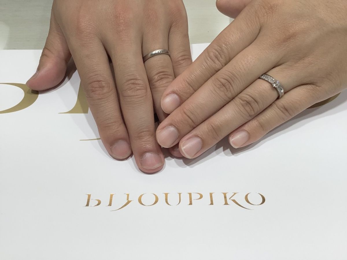 K様&T様【BIJOUPIKO(ビジュピコ)】【長崎店】丁寧な対応｜ 結婚指輪・婚約指輪の口コミならRingraph