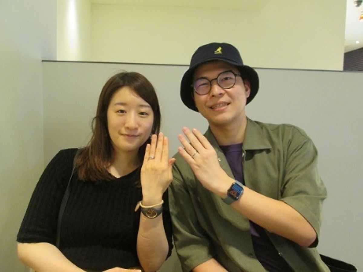H様&M様【BIJOUPIKO(ビジュピコ)】【熊本店】Our best ring!!!｜ 結婚指輪・婚約指輪の口コミならRingraph
