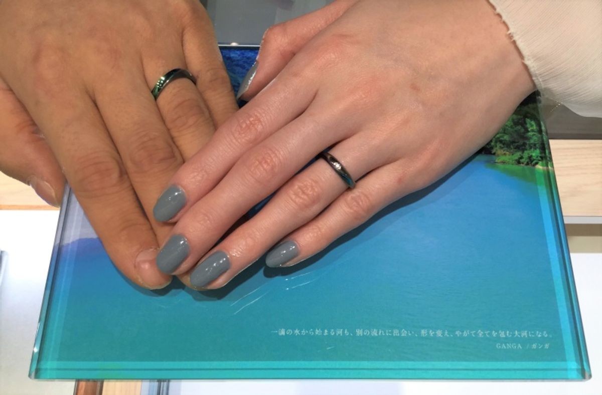 J＆Y様ご夫妻♡】【仙台店】とてもキレイです♡BIJOUPIKO(ビジュピコ)｜Ringraph(リングラフ)