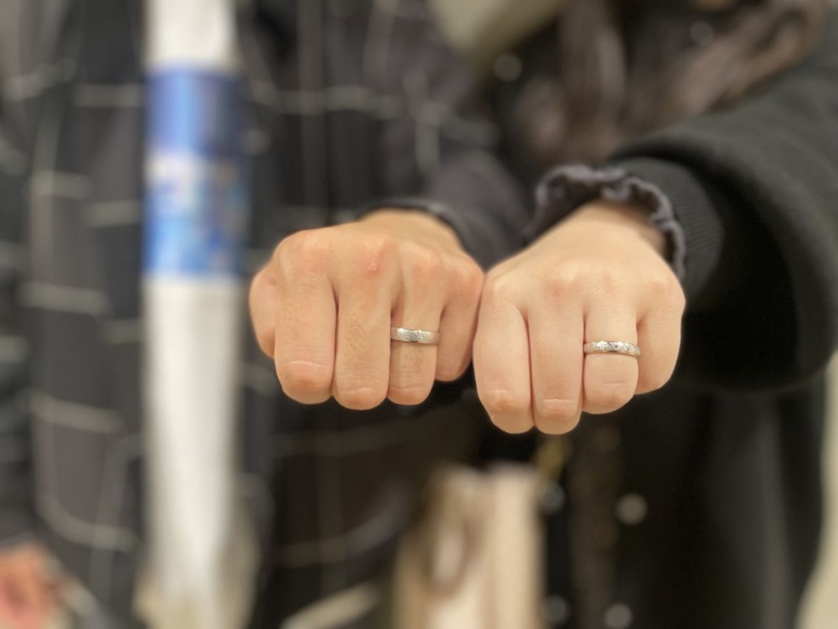 S.T様＆C.T様【BIJOUPIKO(ビジュピコ)】【なんばパークス店】デザインが可…｜ 結婚指輪・婚約指輪の口コミならRingraph