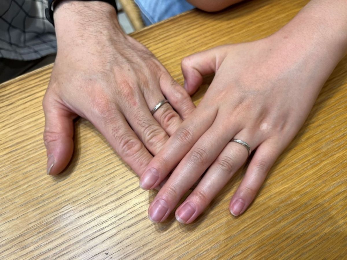 T.N様&H.N様【BIJOUPIKO(ビジュピコ)】【なんばパークス店】指輪選び…｜ 結婚指輪・婚約指輪の口コミならRingraph