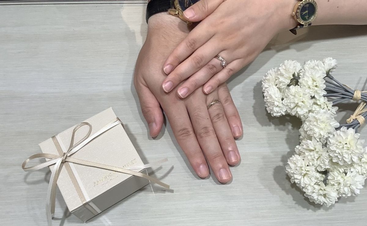 S様♡E様【BIJOUPIKO(ビジュピコ)】【長崎店】素敵なリングに出会えてよか…｜ 結婚指輪・婚約指輪の口コミならRingraph