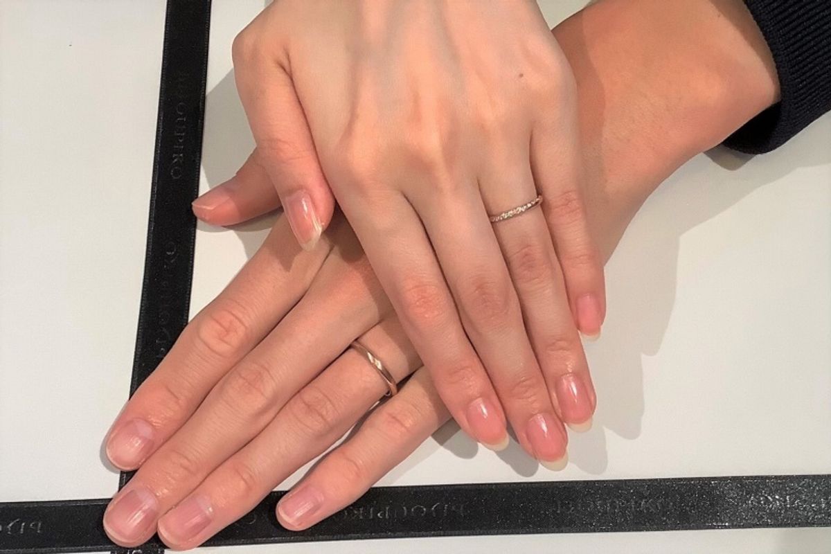 H様＆N様【BIJOUPIKO(ビジュピコ)】【福井店】満足のいく指輪を購入する…｜ 結婚指輪・婚約指輪の口コミならRingraph