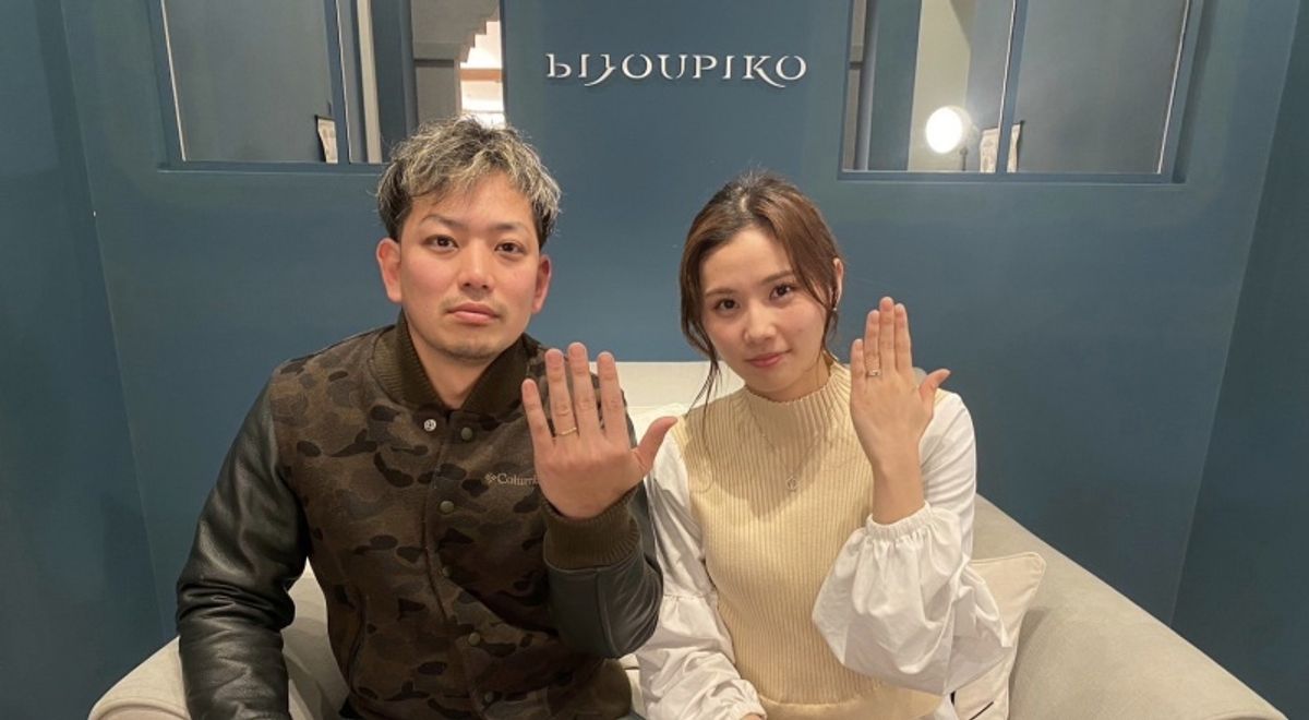 N様♡M様【BIJOUPIKO(ビジュピコ)】【小倉店】素敵なリングに出会えました ｜ 結婚指輪・婚約指輪の口コミならRingraph