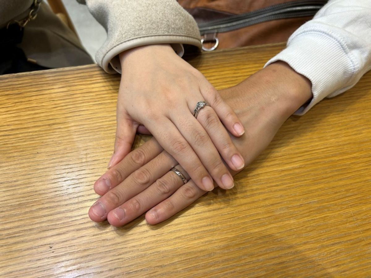 T.K様＆K.N様【BIJOUPIKO(ビジュピコ)】【なんばパークス店】こだわりを聞…｜ 結婚指輪・婚約指輪の口コミならRingraph
