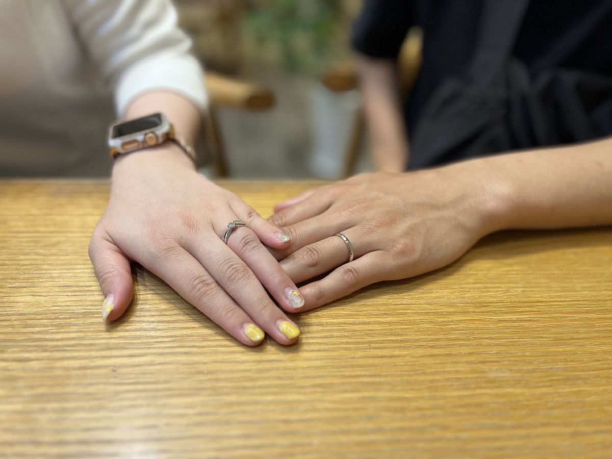 S.K様＆R,K様【BIJOUPIKO(ビジュピコ)】【なんばパークス店】親身になって…｜ 結婚指輪・婚約指輪の口コミならRingraph