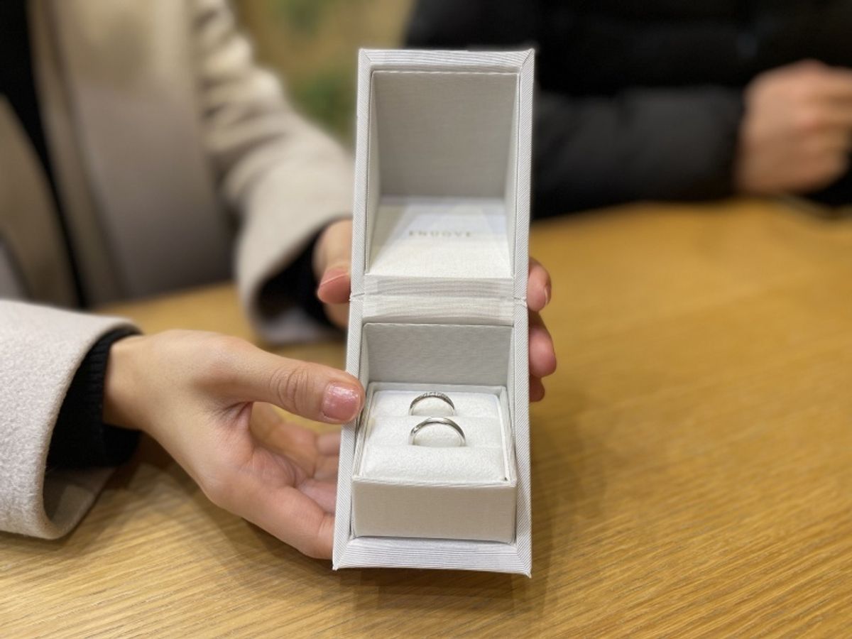 K.N様＆K.S様【BIJOUPIKO(ビジュピコ)】【なんばパークス店】良いリングを…｜ 結婚指輪・婚約指輪の口コミならRingraph