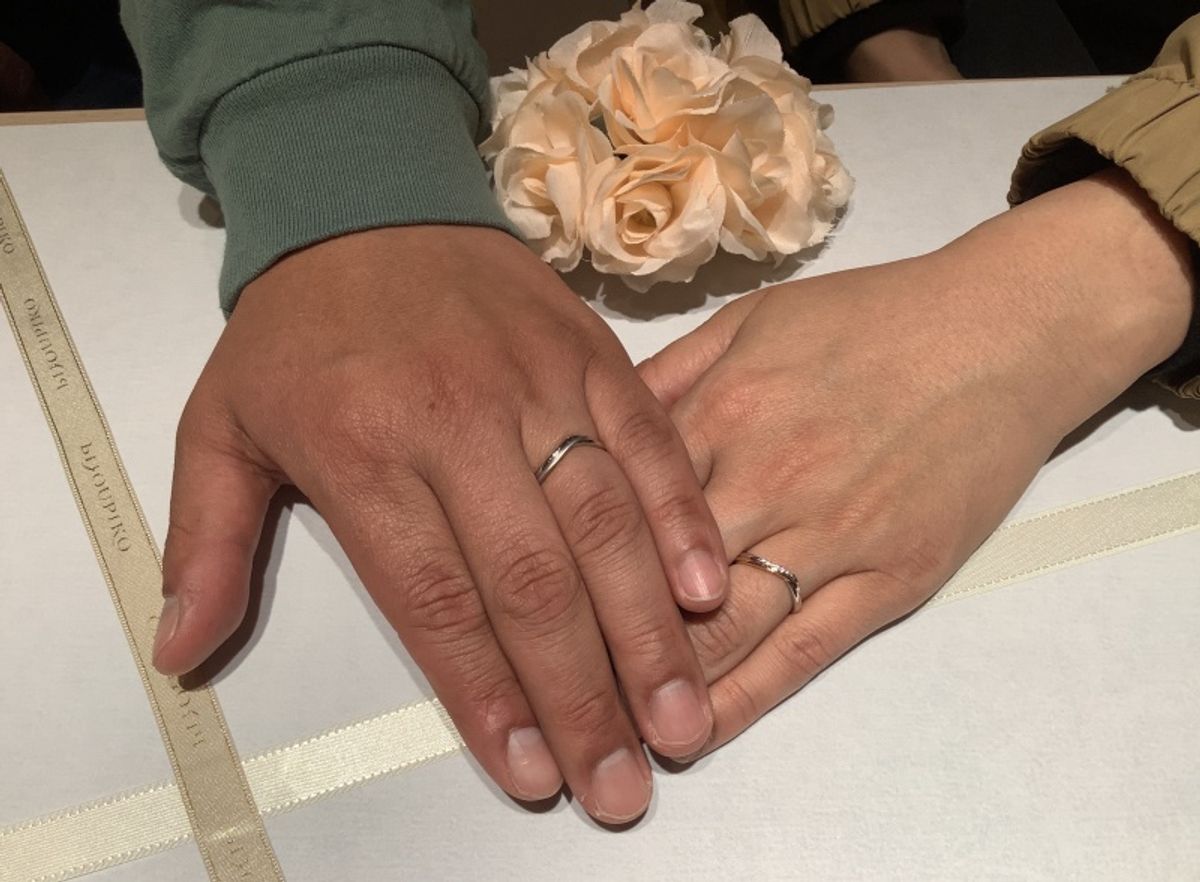 N様＆C様【BIJOUPIKO(ビジュピコ)】【宮崎店】出会えてよかったです｜ 結婚指輪・婚約指輪の口コミならRingraph