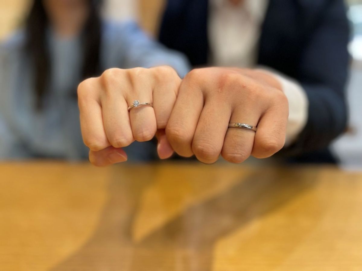 S様＆S様【BIJOUPIKO(ビジュピコ)】【なんばパークス店】納得のいくリング…｜ 結婚指輪・婚約指輪の口コミならRingraph