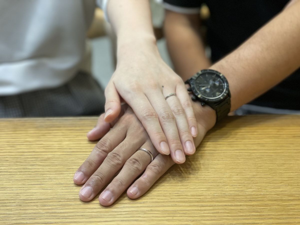 Y.Y様＆Y.K様【BIJOUPIKO(ビジュピコ)】【なんばパークス店】素敵な指輪に…｜ 結婚指輪・婚約指輪の口コミならRingraph